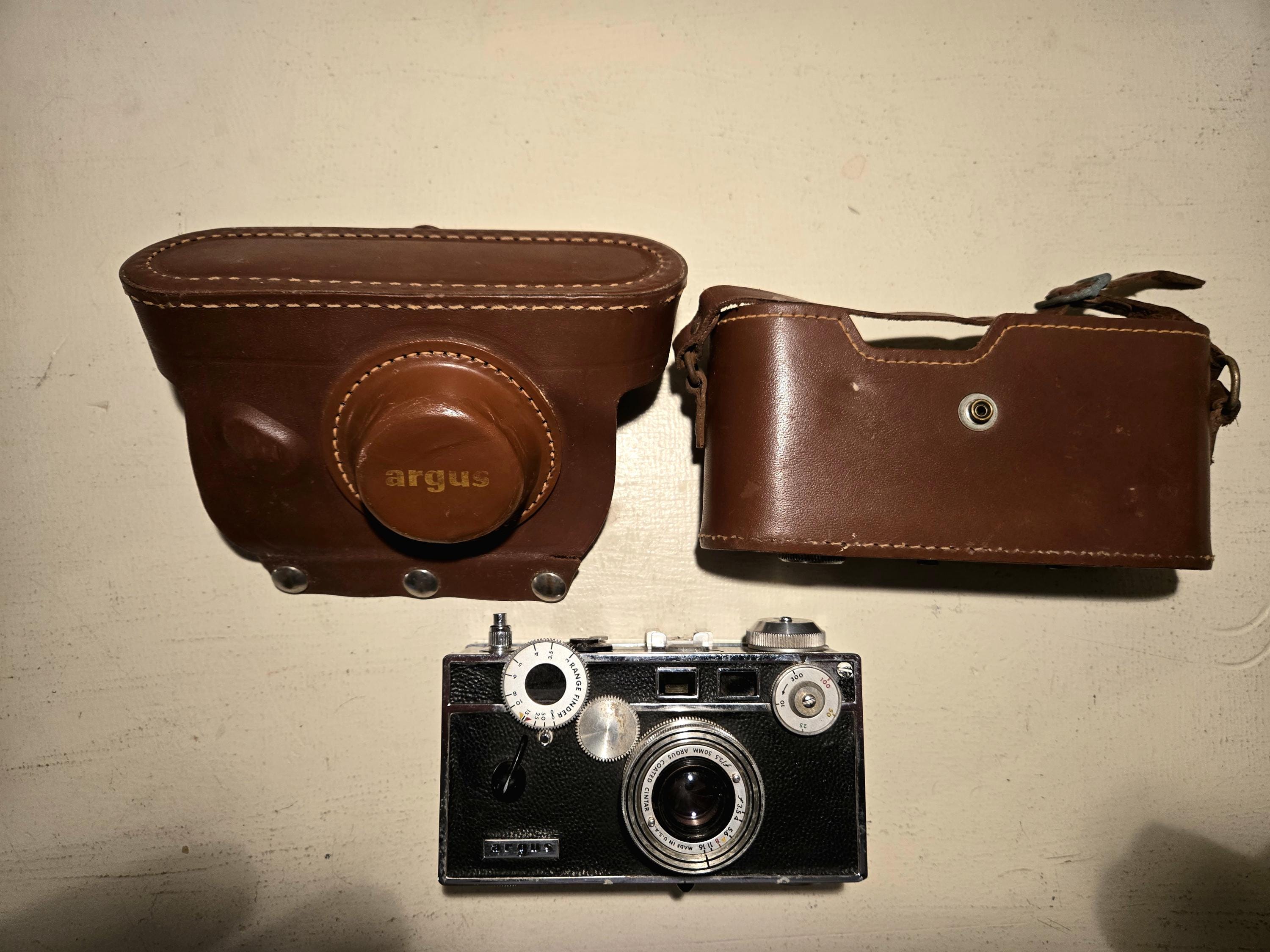 Vintage 1950's Argus C3 "brick" Standard Rangefinder Film Camera ...