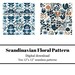 Scandinavian Floral Patterns - Digital Paper - Seamless Pattern - 10 ...