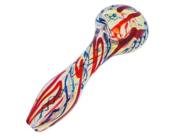 Hand Blown California Made Glass Pipe, Beautiful Light Blue ...