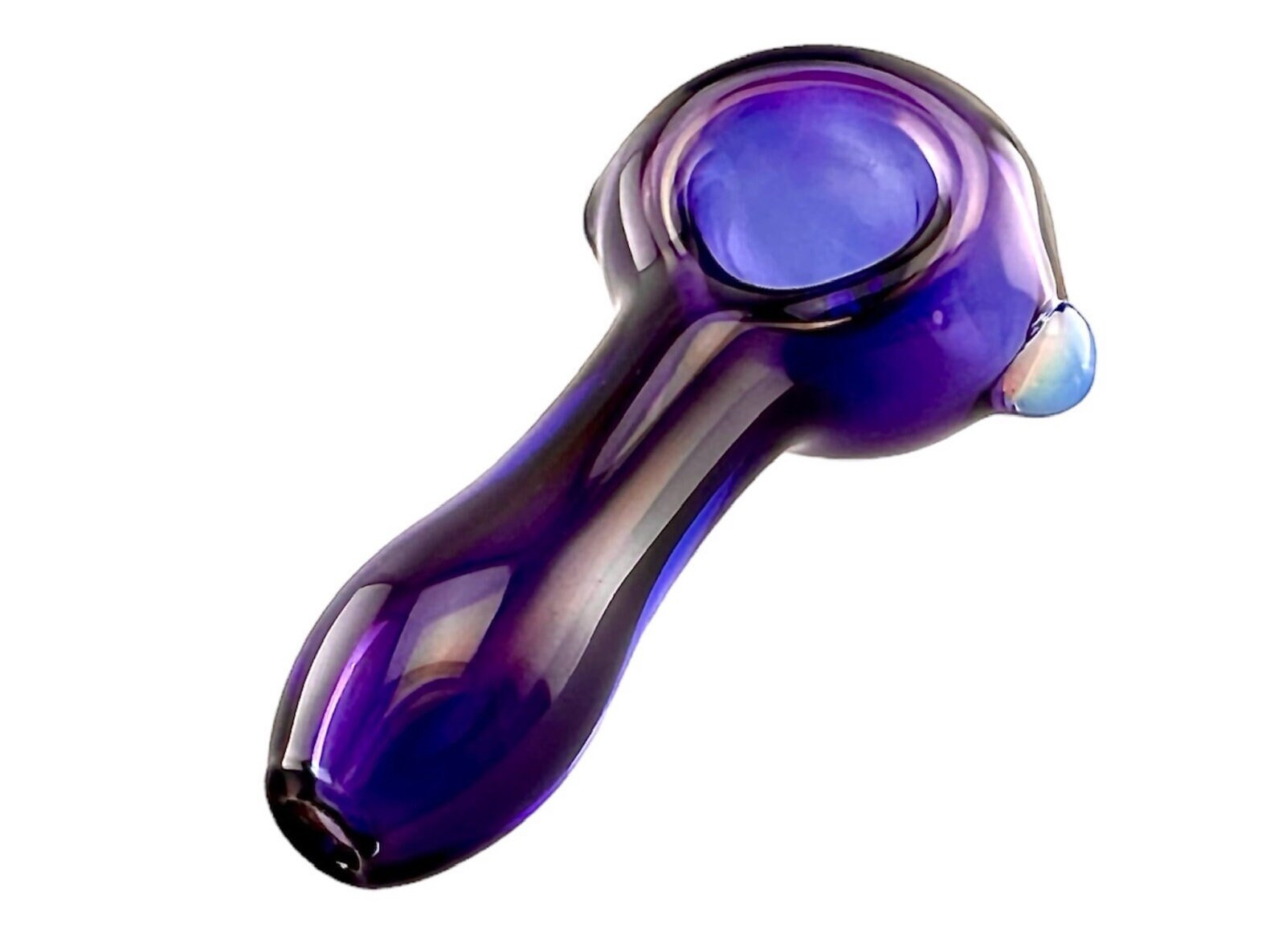 Hand Blown California Made Glass Pipe With Gold Fuming and Opaline ...