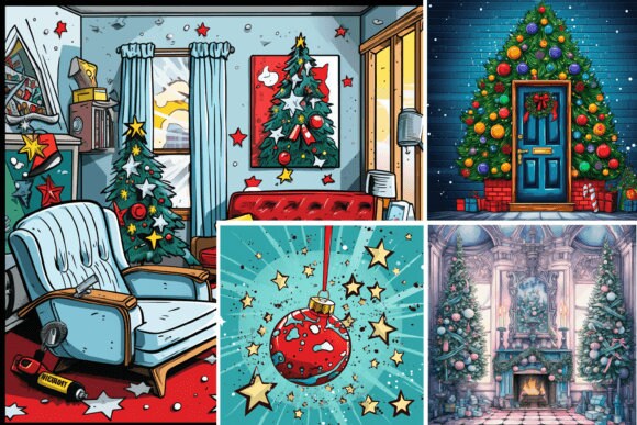 POP Art Christmas Clipartspng Christmasdigital Prints Xmas - Etsy