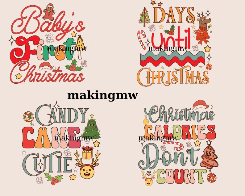Christmas Printable Digital Download Christmas Bundle Png - Etsy