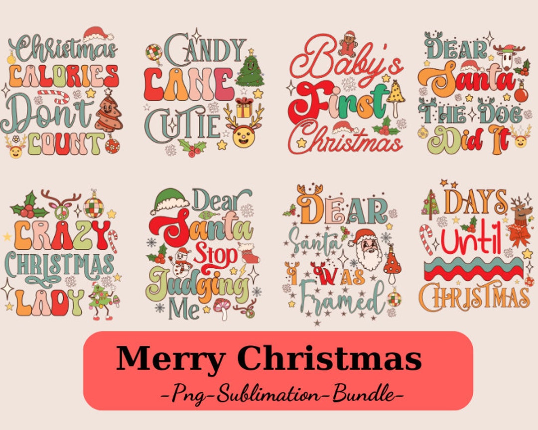 Christmas Printable Digital Download Christmas Bundle Png - Etsy