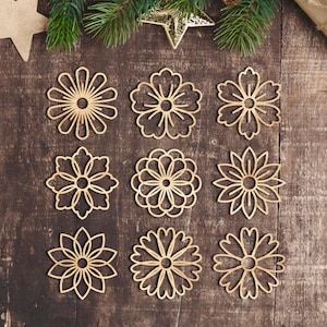 30 Floral Blossom SVG DXF, Laser Cut Files Glowforge Silhouette Cricut ...