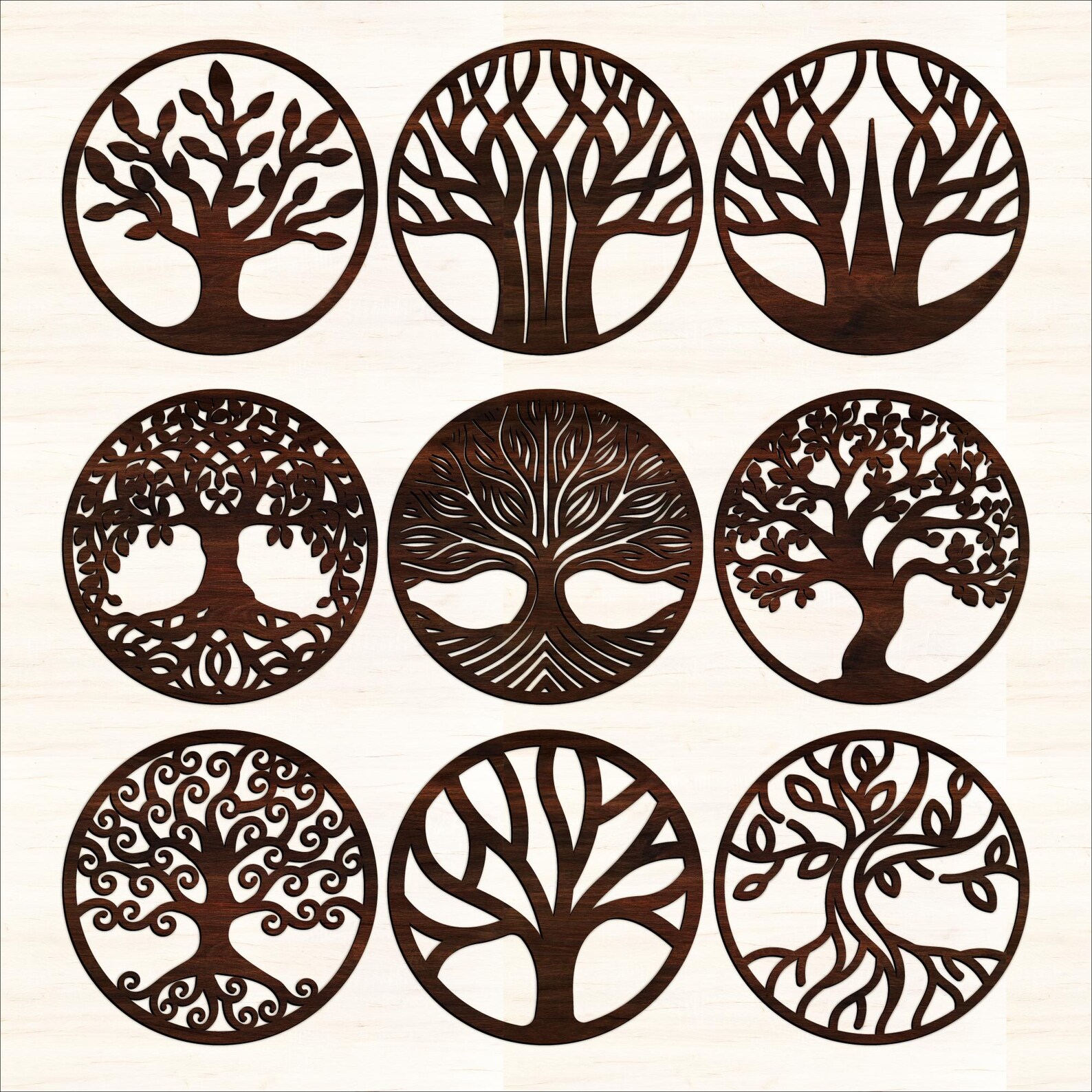Tree of Life SVG DXF PNG, Laser Cut File Glowforge Cricut (digital ...