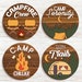 Camping Round Sign Bundle SVG DXF, Laser Cut Files Glowforge, Front ...