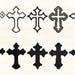 20 Vintage Medieval Cross Set Svg Dxf Png, Laser Cut File Glowforge ...