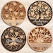 Family Tree Round Sign Bundle SVG DXF, Laser Cut Files Glowforge, Front ...