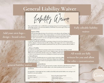Gym Waiver and Release of Liability, Waiver Template, Liability Release ...