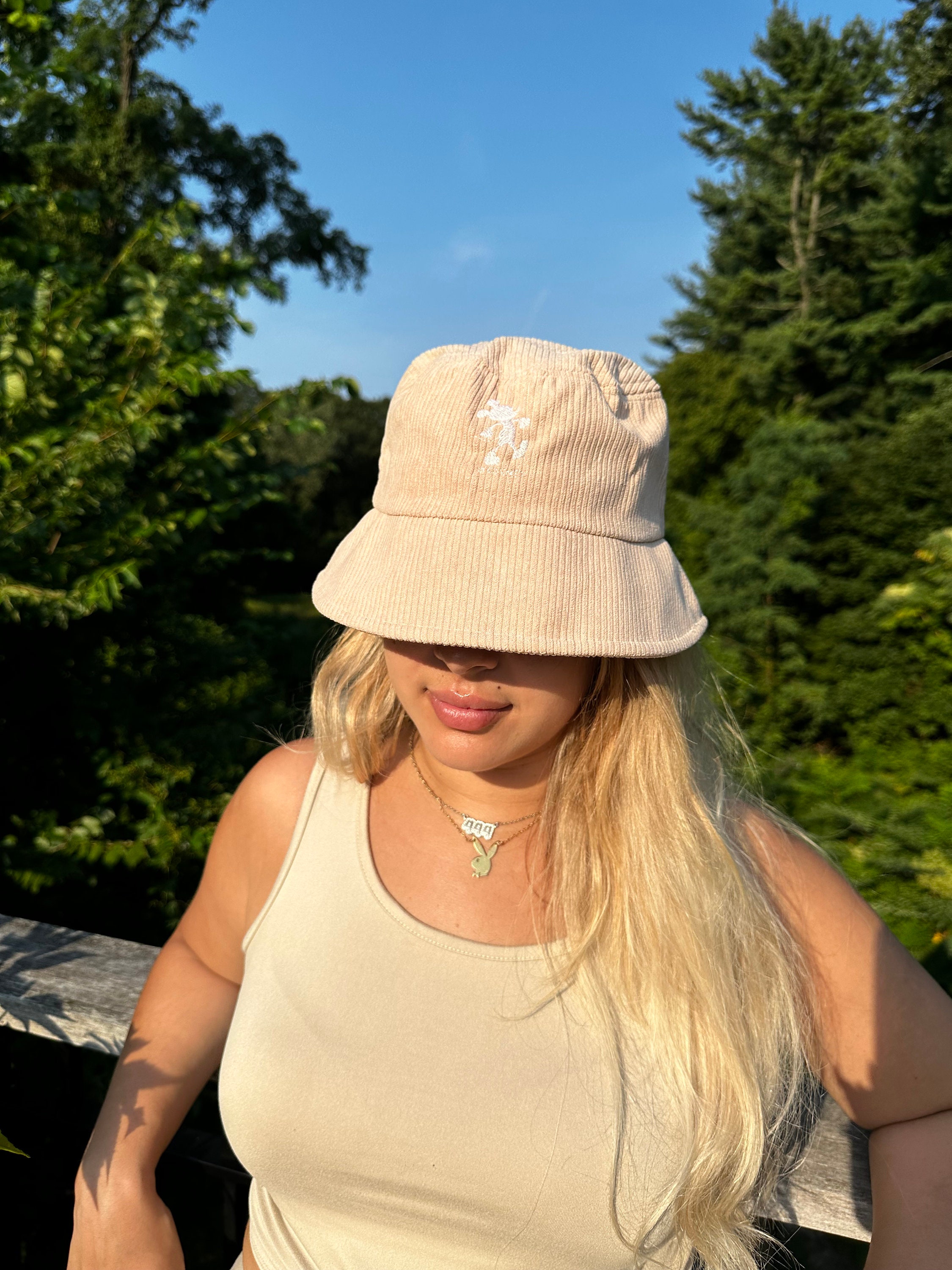 Embroidered Beige Mouse Unisex Bucket Hat - Etsy