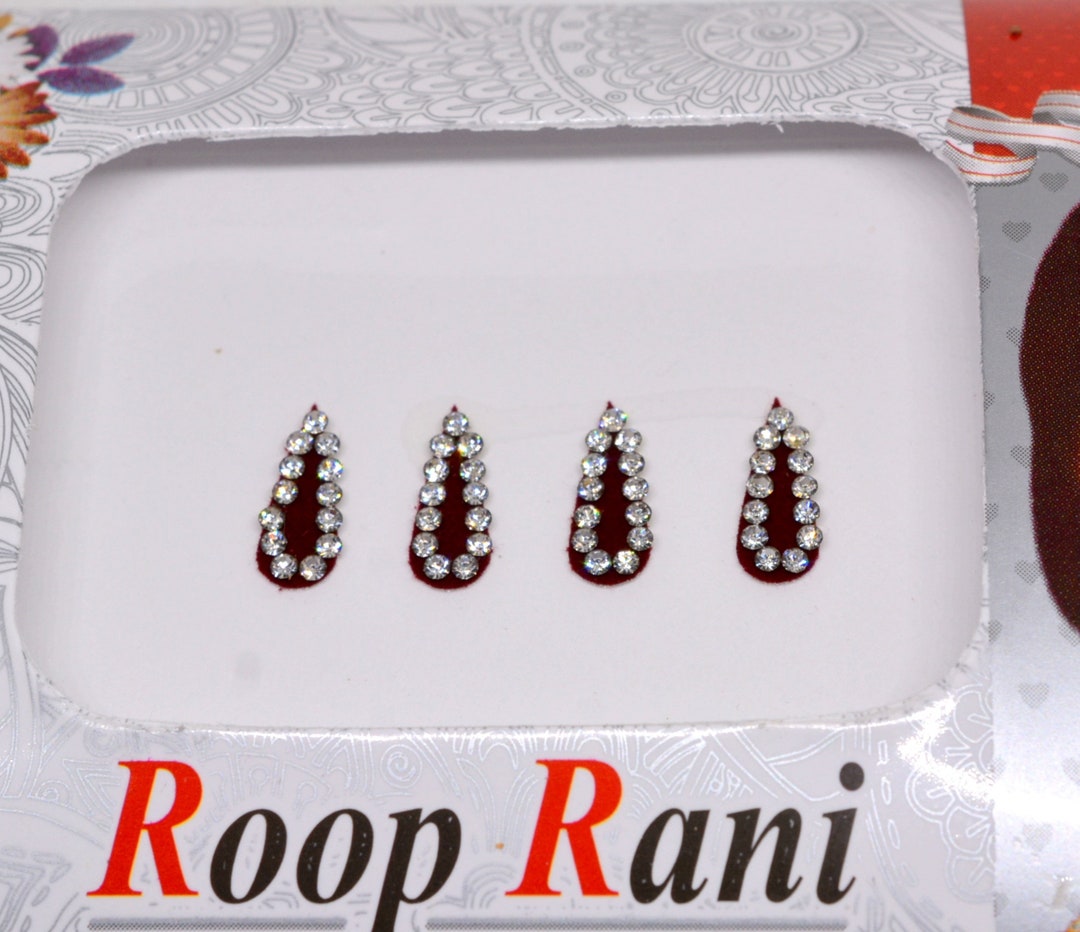 Red Teardrop Long Bindi Groom Jewels Wedding Fancy Tilak - Etsy