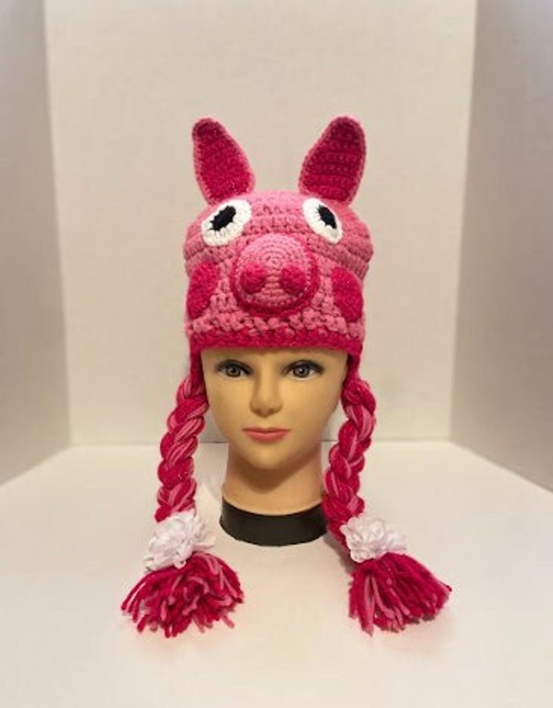 Peppa Pig Crochet Hat - Etsy