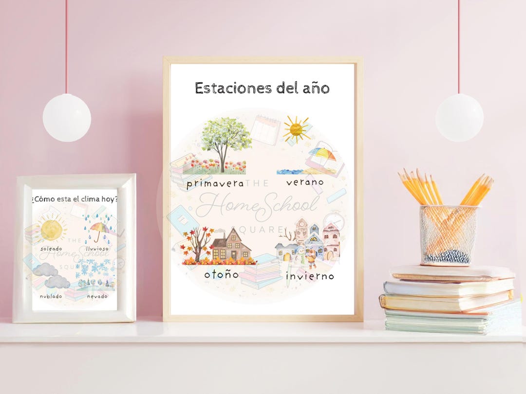 Pósters Del Clima Y Las Estaciones - Aprendizaje Divertido Para Niños ...