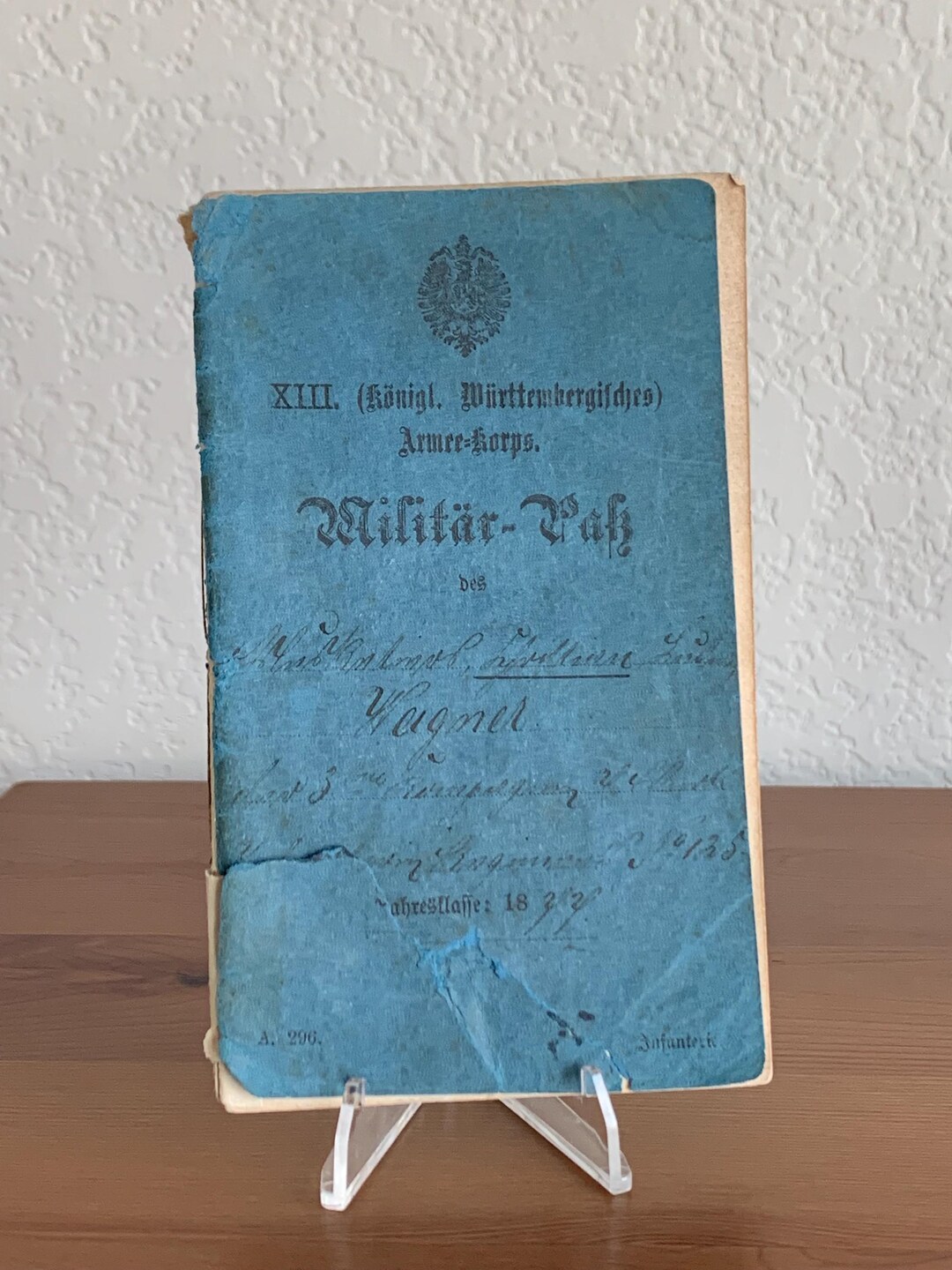 Imperial German Army Service Book Various Entries 1879. - Etsy