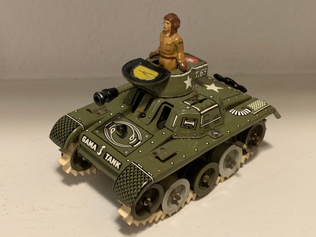 Vintage Gama Tin Toy Tank Circa 1950's - Etsy