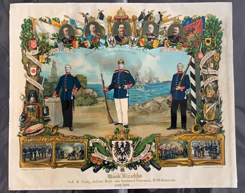 Imperial German Army Service Award 1904 - Etsy