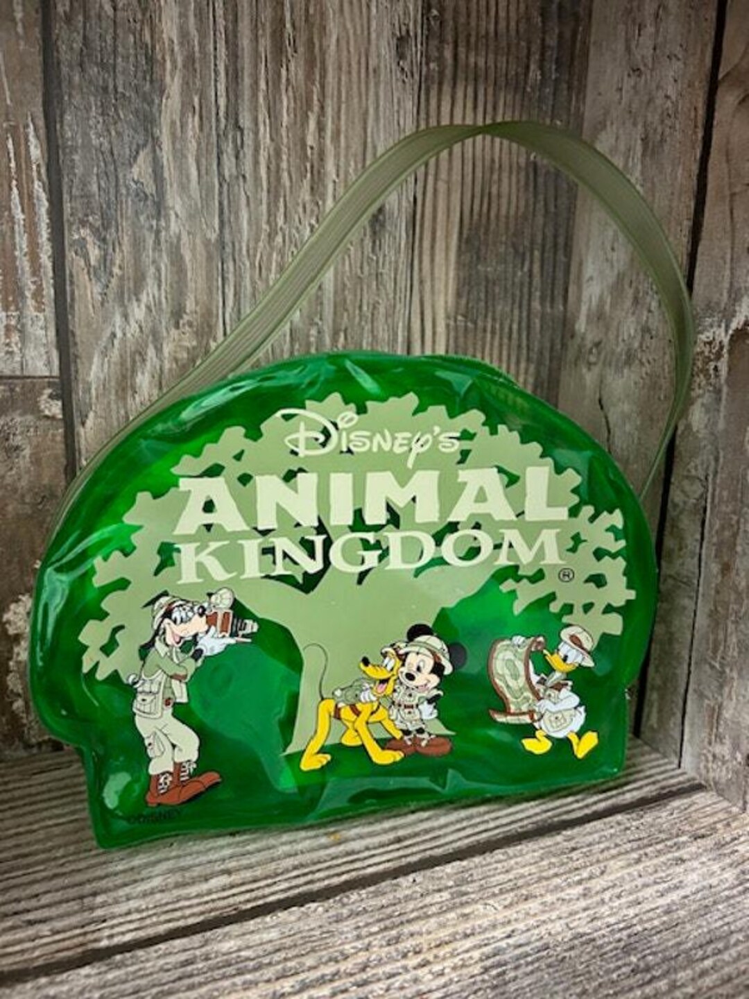 Vintage 90s 00s Disney Animal Kingdom Vinyl Bag With Lot of Monkeys ...