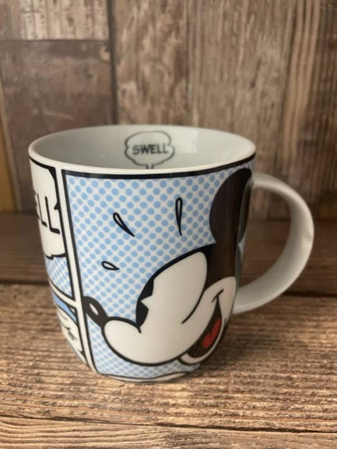 Mickey Mouse Disney Swell Blue Comic Panel Mug - Etsy