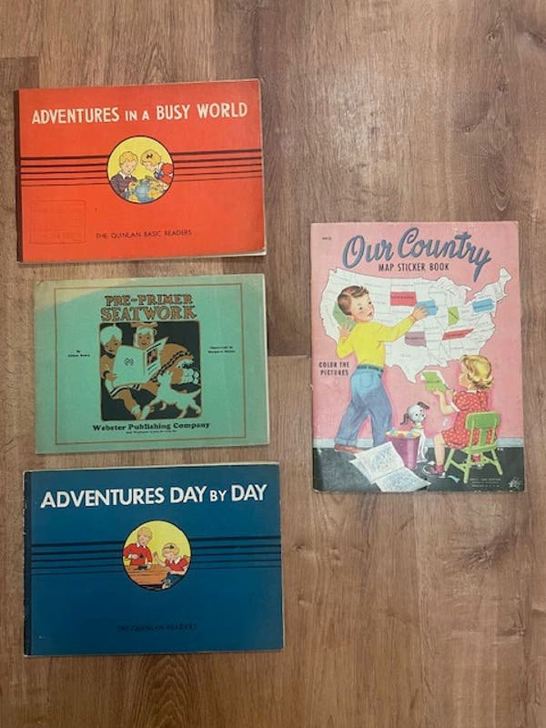 Lot of 1950s Quinlan Basic Readers and School Activity Books - Etsy