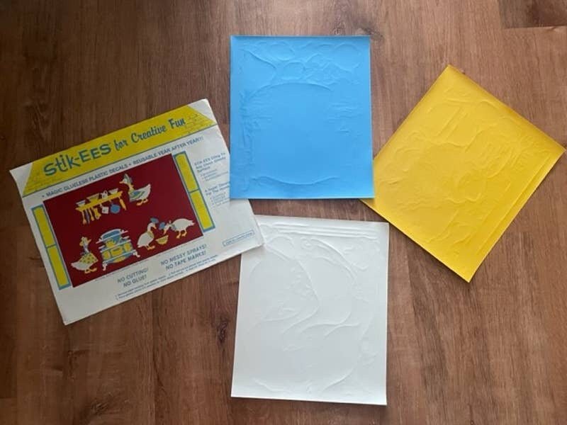 Stik-ees Vintage '80s Vinyl Window Clings "country Geese" - Etsy