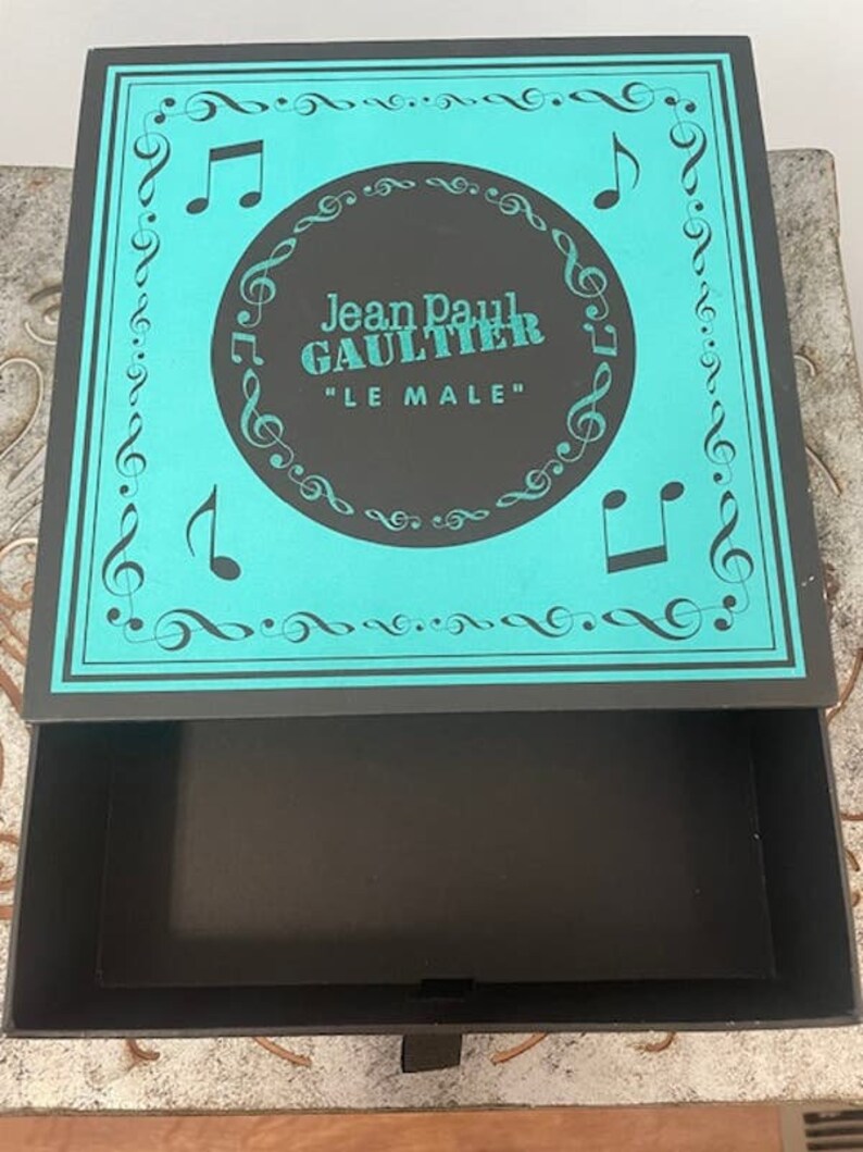 Jean Paul Gaultier Blue Glitter "le Male" Music Box, Perfume Box ...