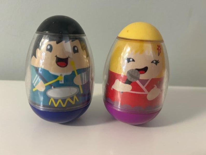 Playskool Weebles Singer Drummer Band Y2K Weeble Wobble Egg Toy - Etsy