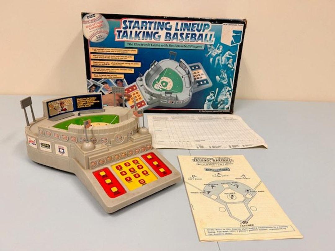 Vintage Starting Lineup Talking Baseball 1988 Parker Brothers ...