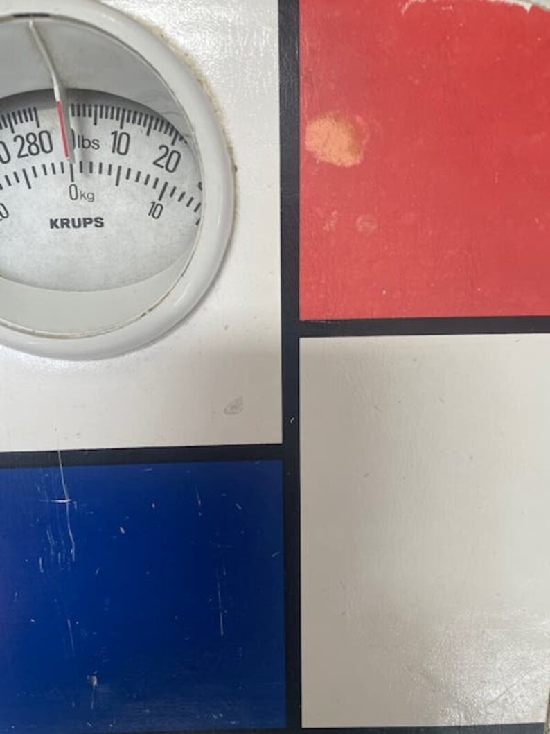 Vintage MCM Mondrian Style Krups Scale - Weighs in LBS & KG - Working ...