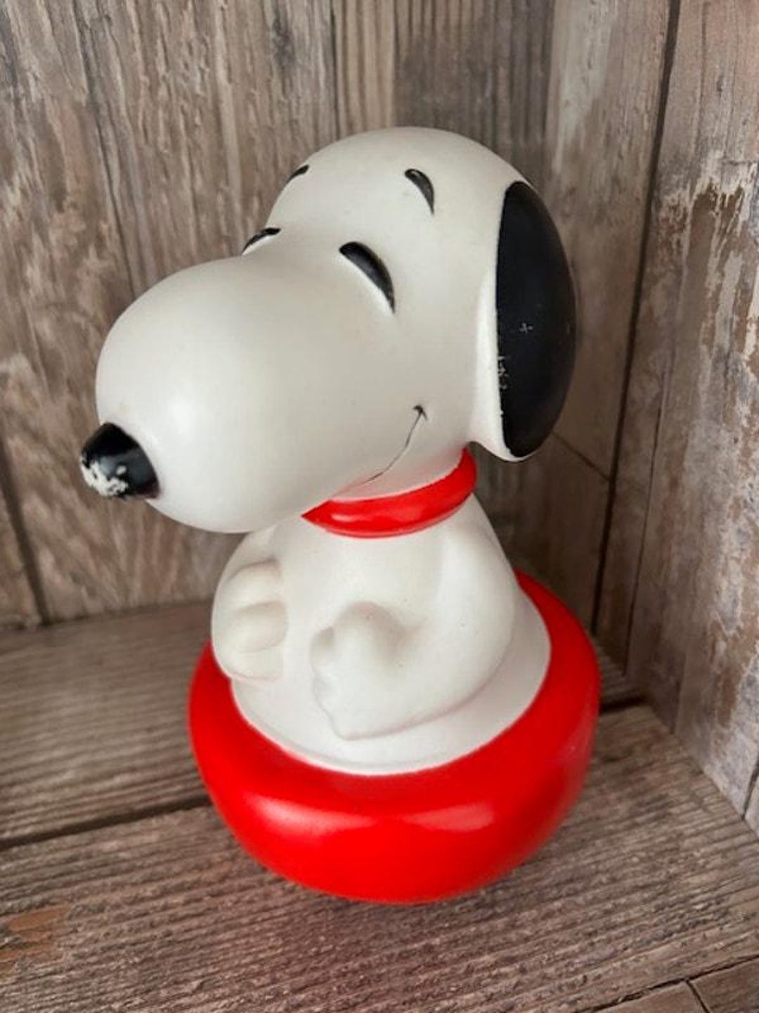 Vintage 60s Knickerbocker Snoopy Roly Poly Chime Rattle Wobble Toy - Etsy