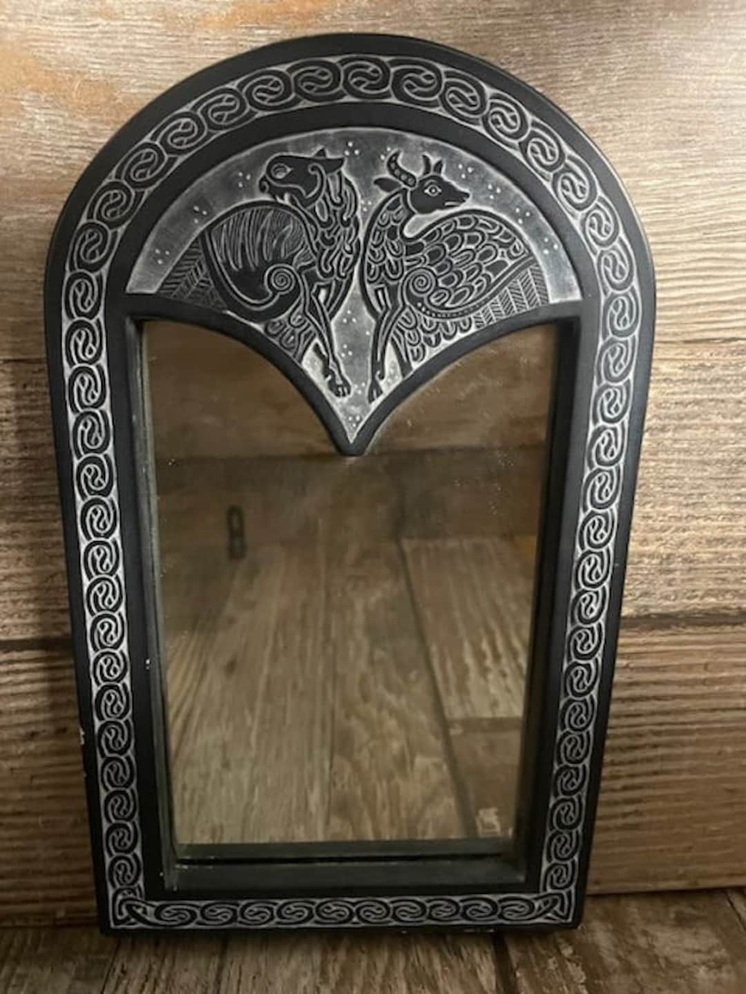Vintage Facsimiles Ltd Arched Celtic Mythological Creature Mirror ...