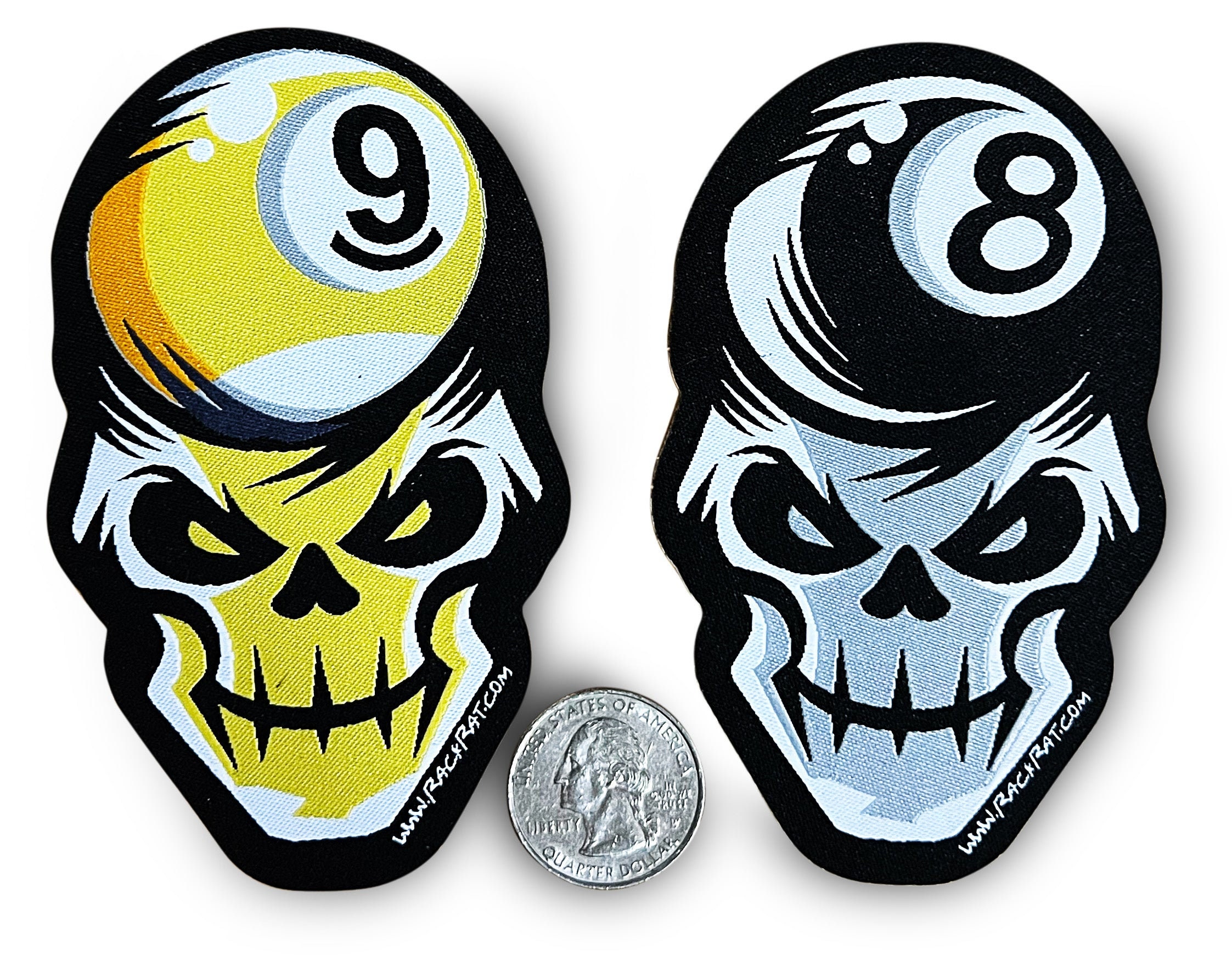 8-9 Ball Skull Patch - Etsy