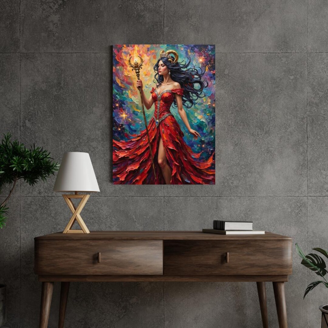 Zodiac Aries Goddess Princess, Bold Wall Decor for Home, Magical ...