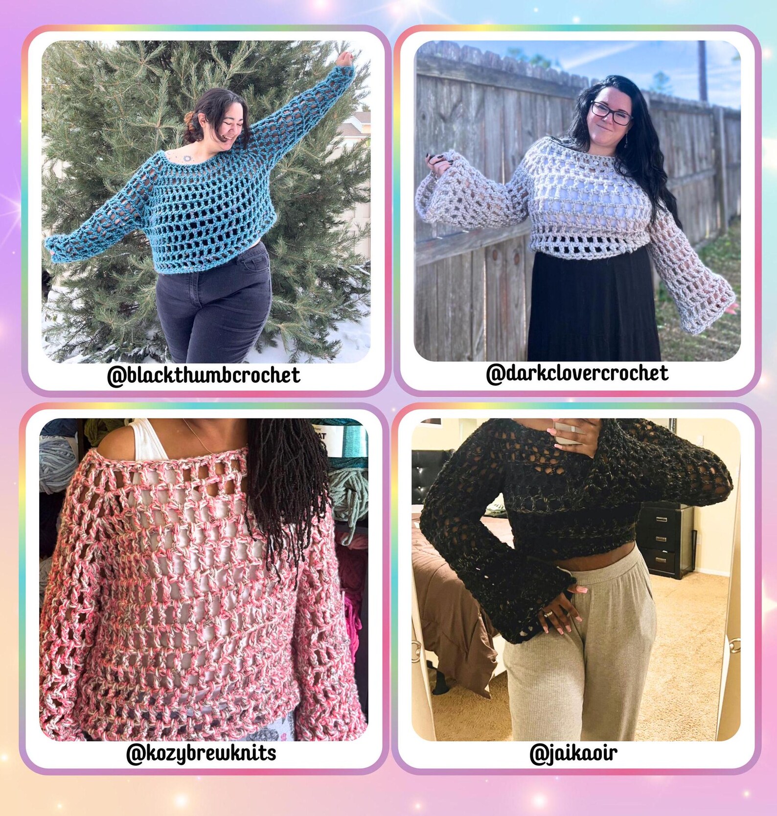 The Saturn Top Crochet Pattern by Dub Stitch: XS-5X Raglan/top-down ...