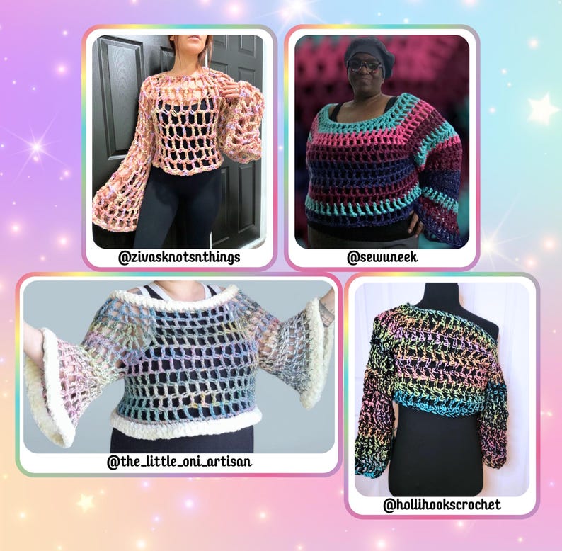 The Saturn Top Crochet Pattern by Dub Stitch: XS-5X Raglan/top-down ...