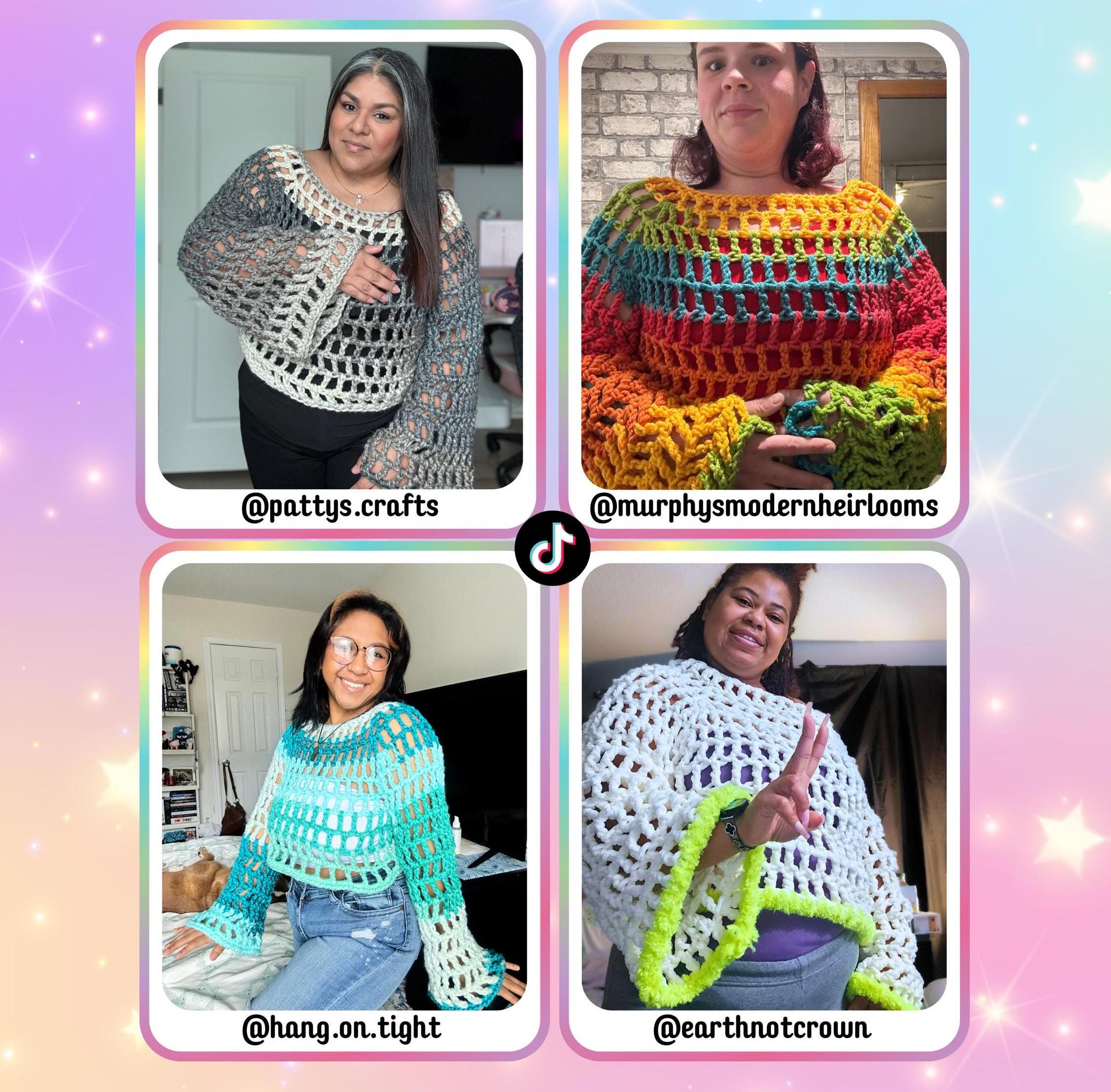 The Saturn Top Crochet Pattern by Dub Stitch: XS-5X Raglan/top-down ...