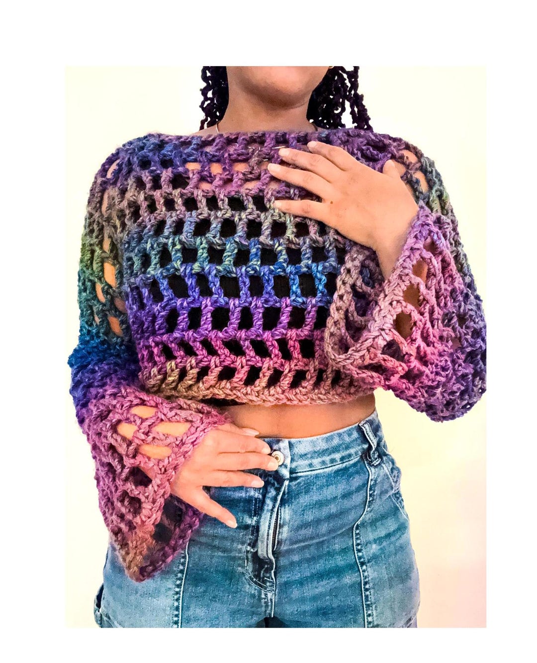 The Saturn Top Crochet Pattern by Dub Stitch: XS-5X Raglan/top-down ...