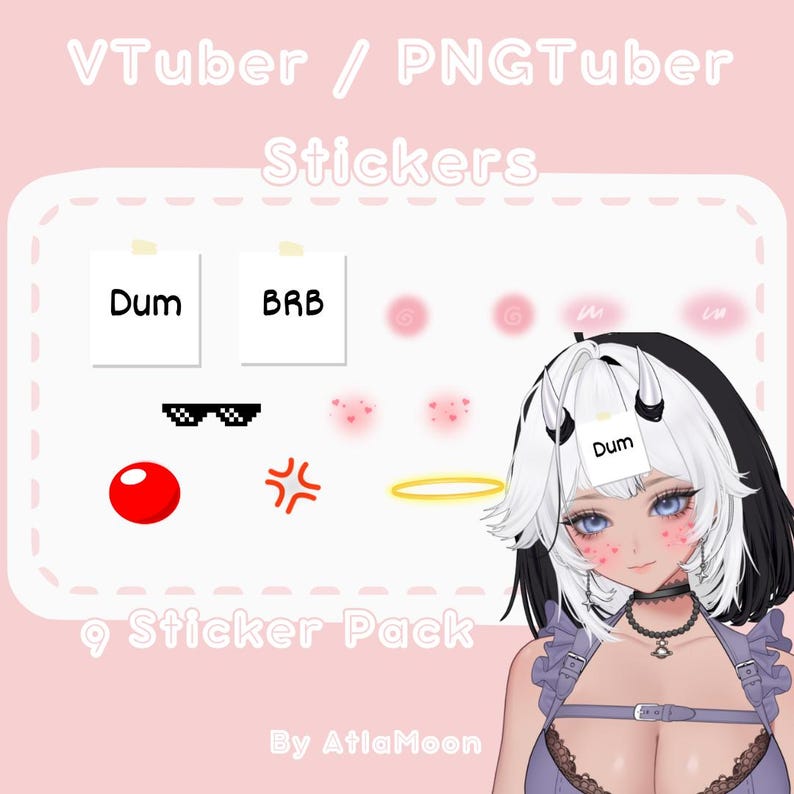 Vtuber / Pngtuber Expression Stickers - Etsy