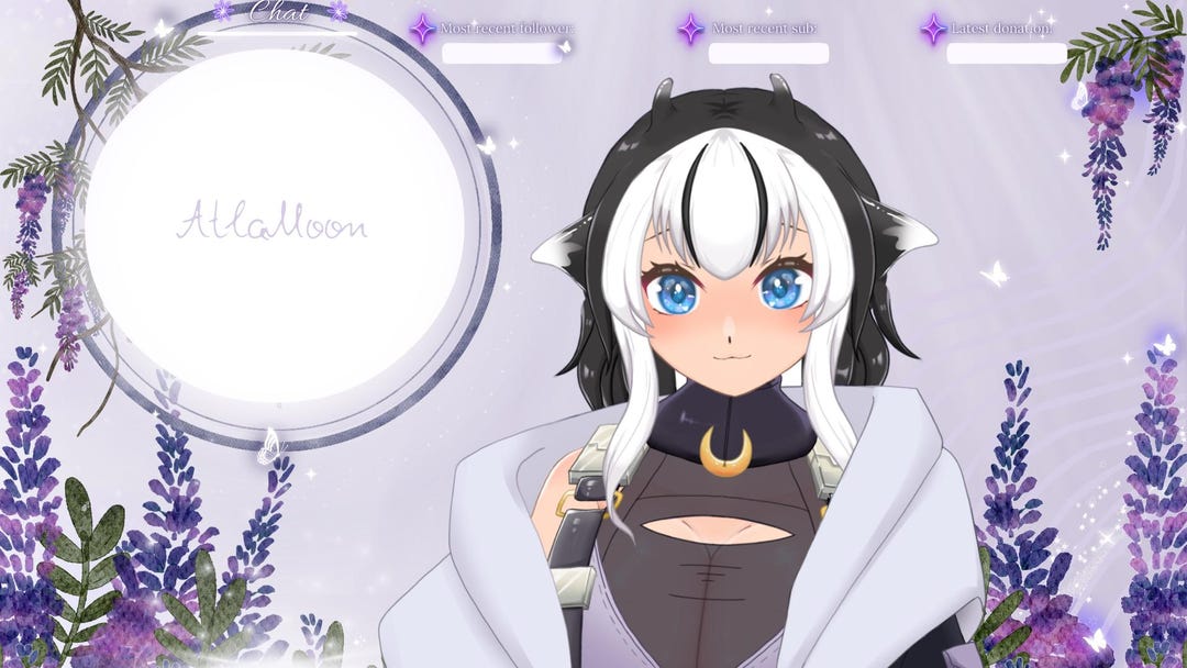 Wisteria / Fairy Vtuber Overlay Bundle - Etsy