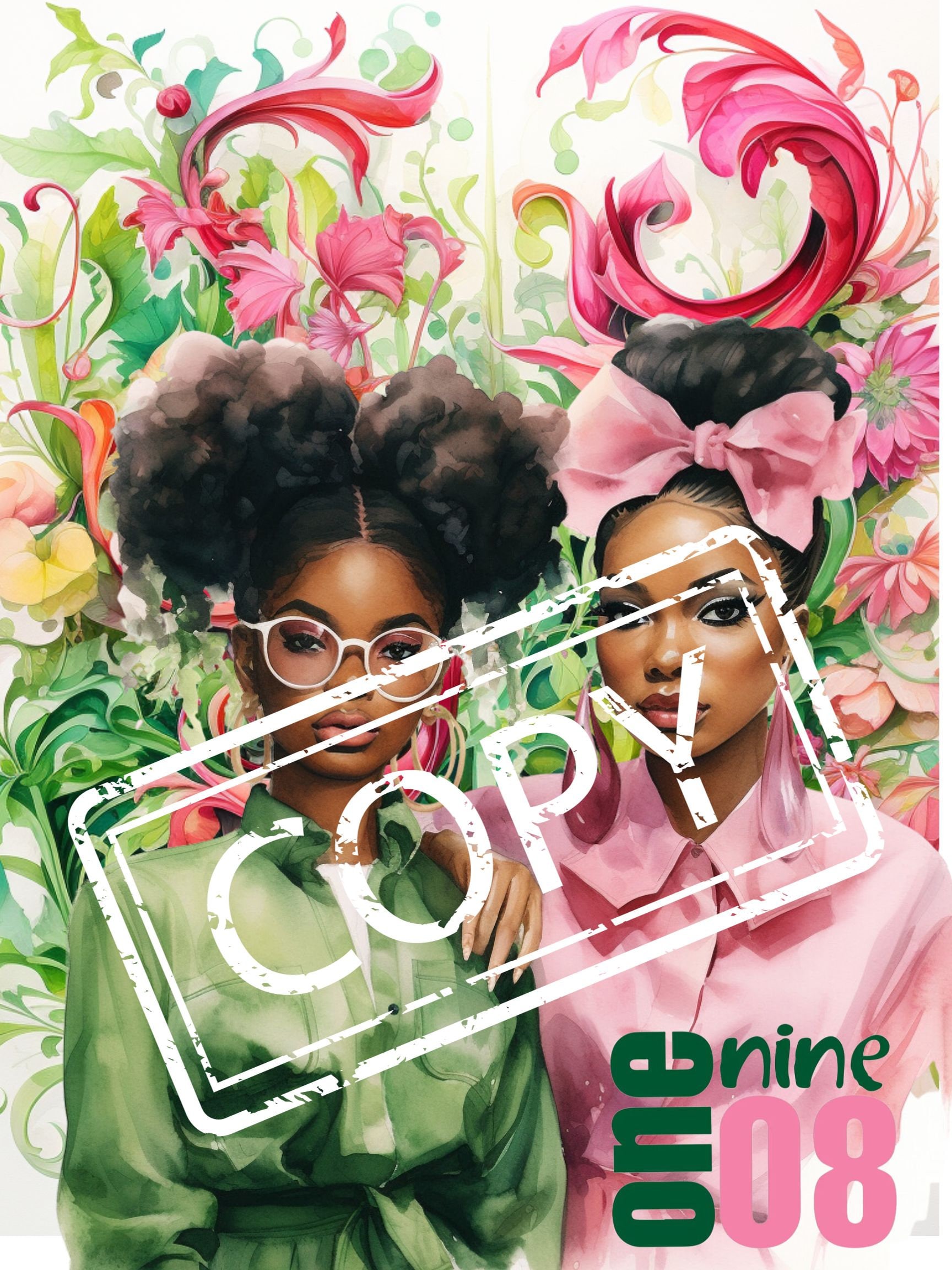 One Nine 08, AKA Clipart, AKA 1908 Sorority Jpg, Alpha Kappa Alpha ...