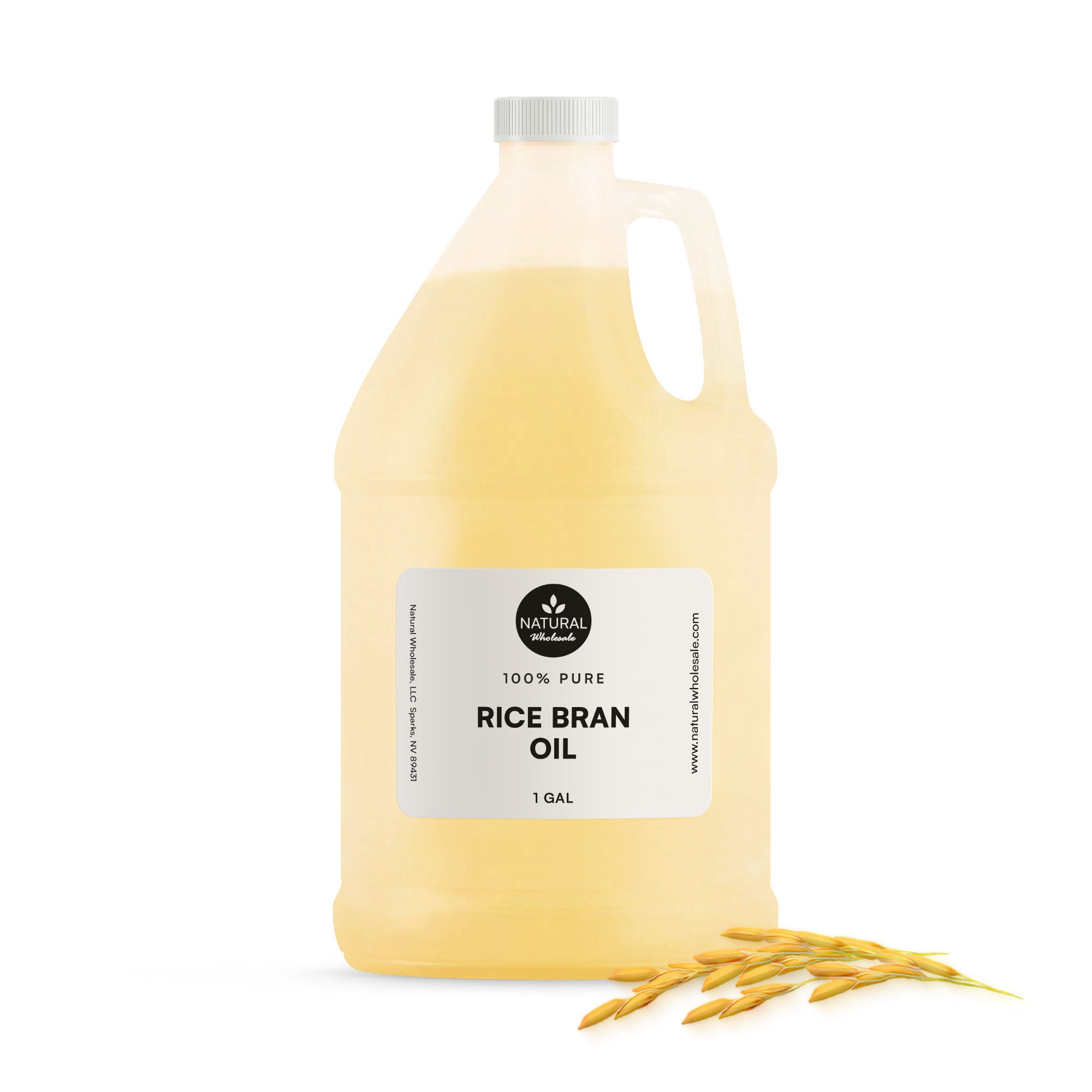 Rice Bran Oil 100% Pure Unrefined Cold Pressed Natural Carrier Oil Topical, Moisturizer, Massage ...