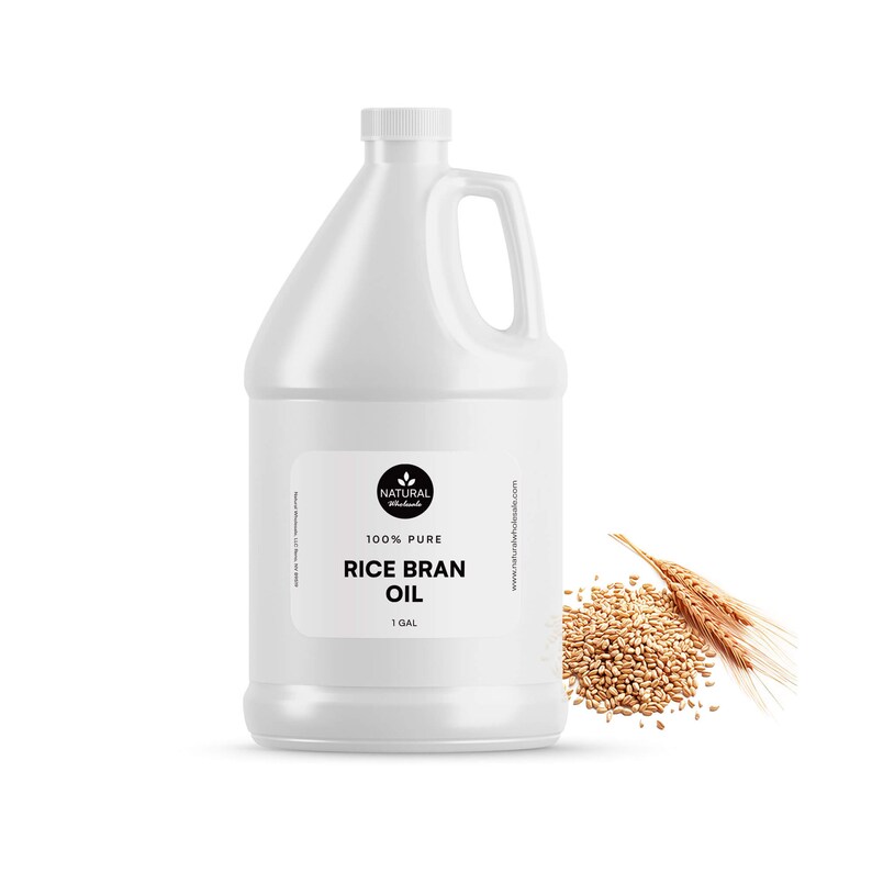 Rice Bran Oil 100% Pure Unrefined Cold Pressed Natural Carrier Oil Topical, Moisturizer, Massage ...