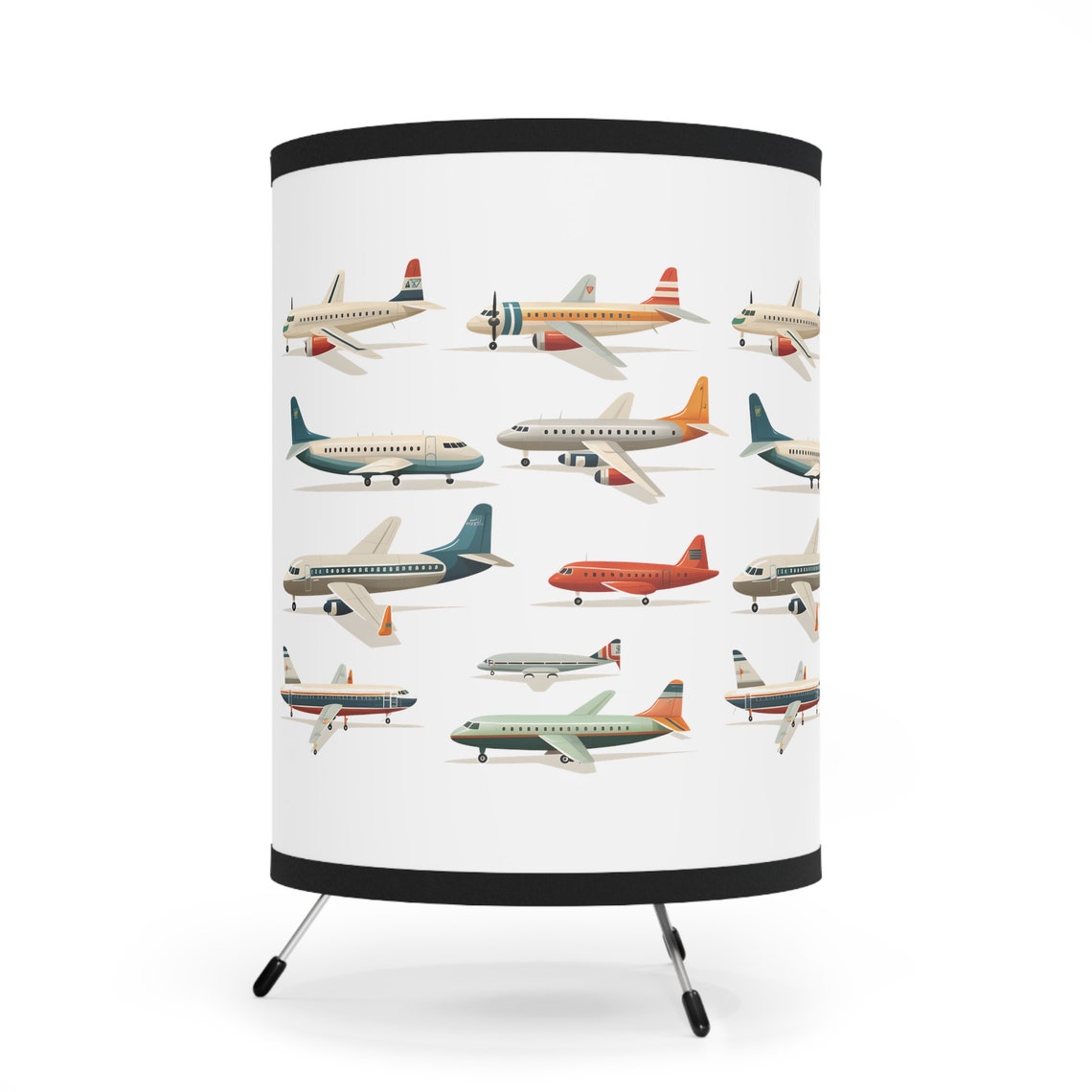 Airplane Desk Lamp, Table Lamp With Planes, Vintage Airplane Lamp ...