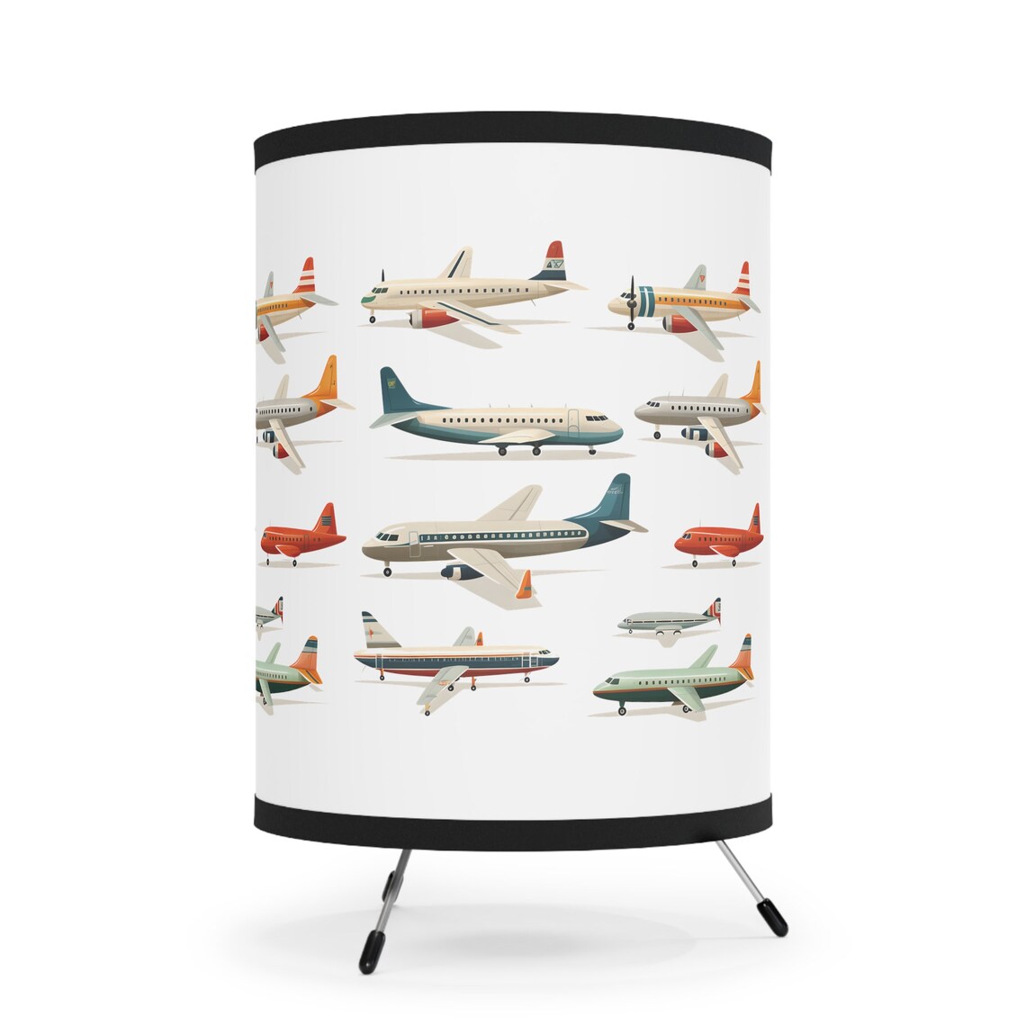 Airplane Desk Lamp, Table Lamp With Planes, Vintage Airplane Lamp ...