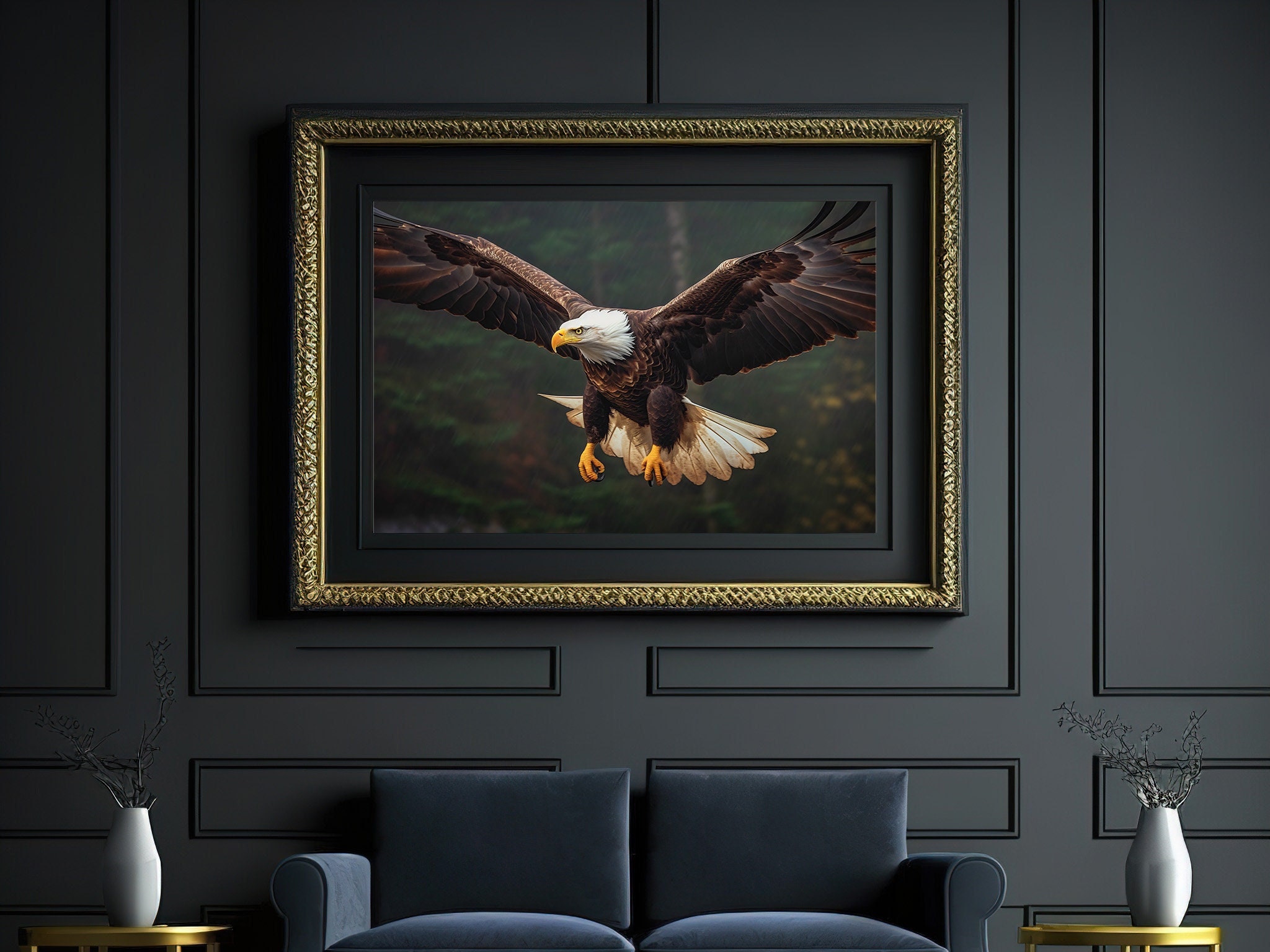 Printable Bald Eagle Wall Art Eagle Digital Download - Etsy