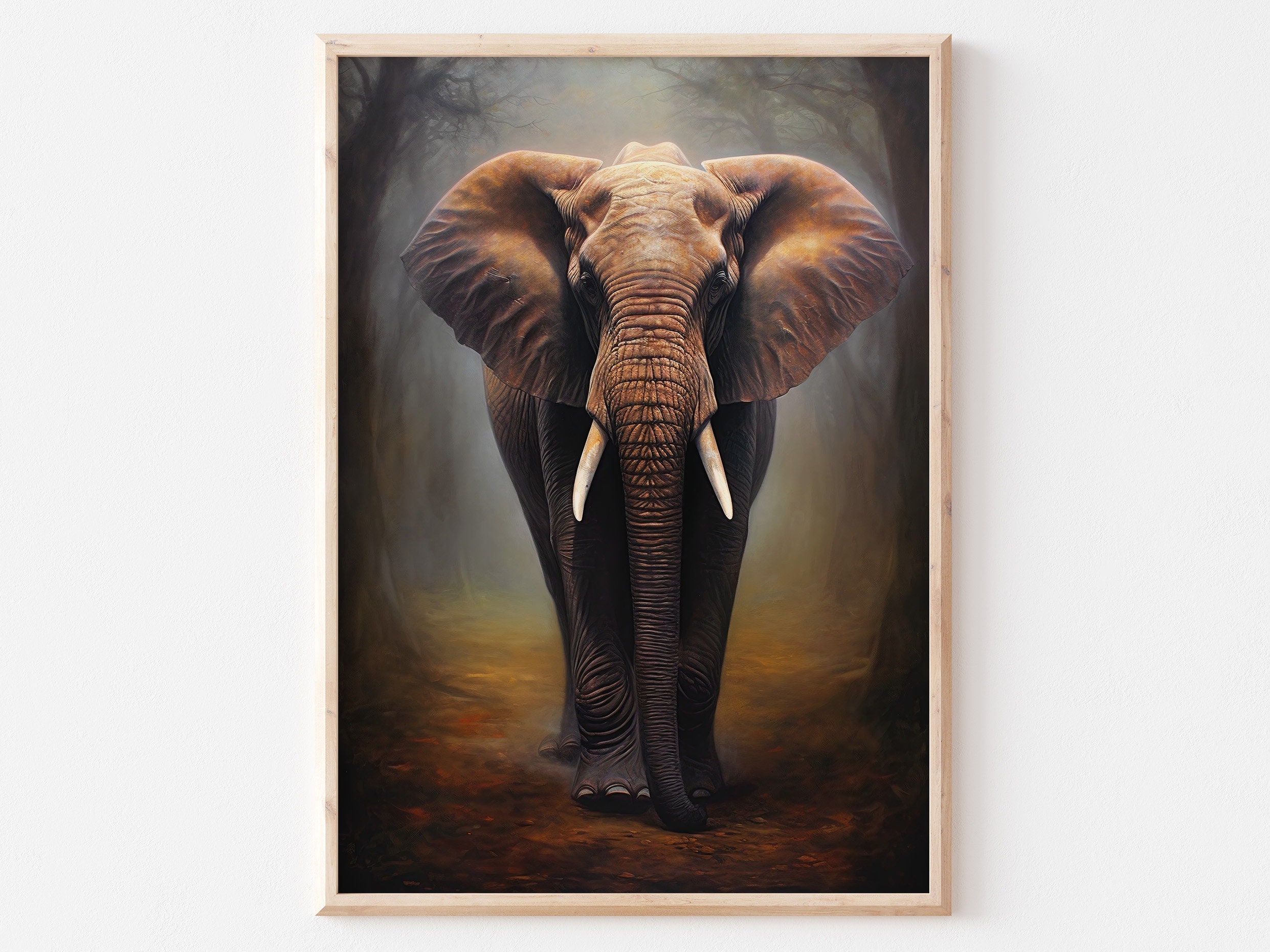 Printable Elephant, Elephant Digital Download, Printable Art, Elephant ...