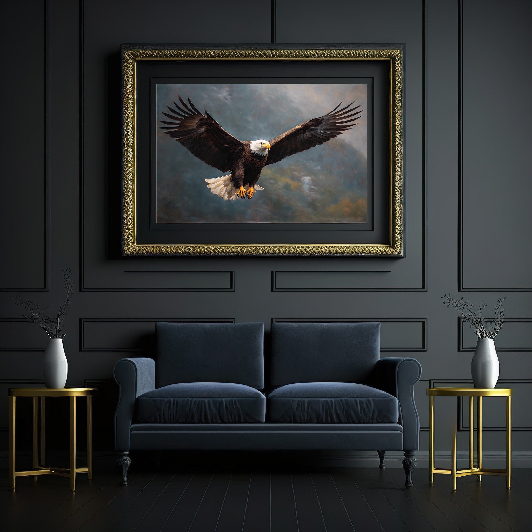 Bald Eagle Printable, Eagle Digital Download, Printable Art, Eagle Gift ...