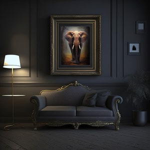 Printable Elephant, Elephant Digital Download, Printable Art, Elephant ...