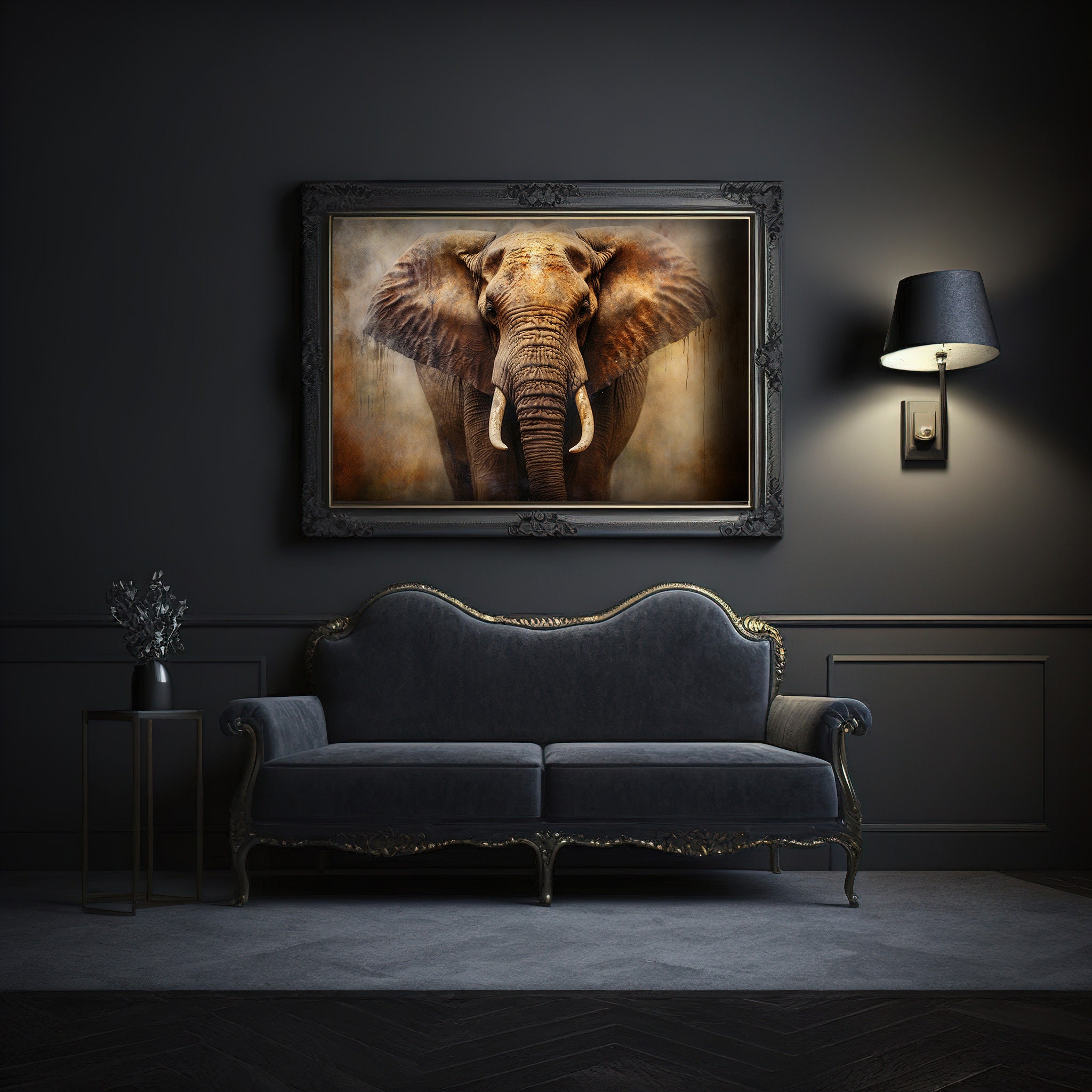 Printable Elephant Wall Art Elephant Digital Download - Etsy