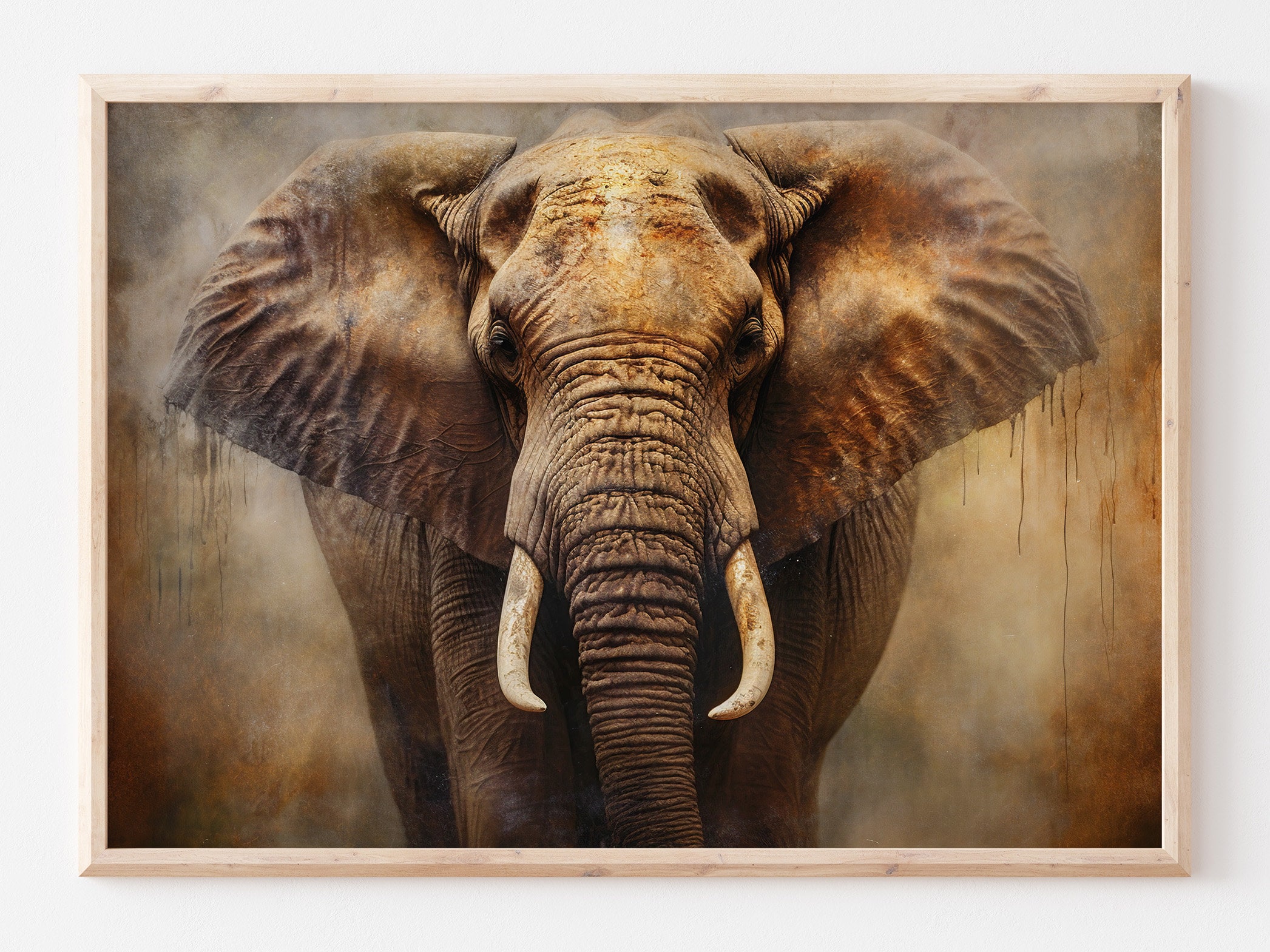 Printable Elephant Wall Art Elephant Digital Download - Etsy