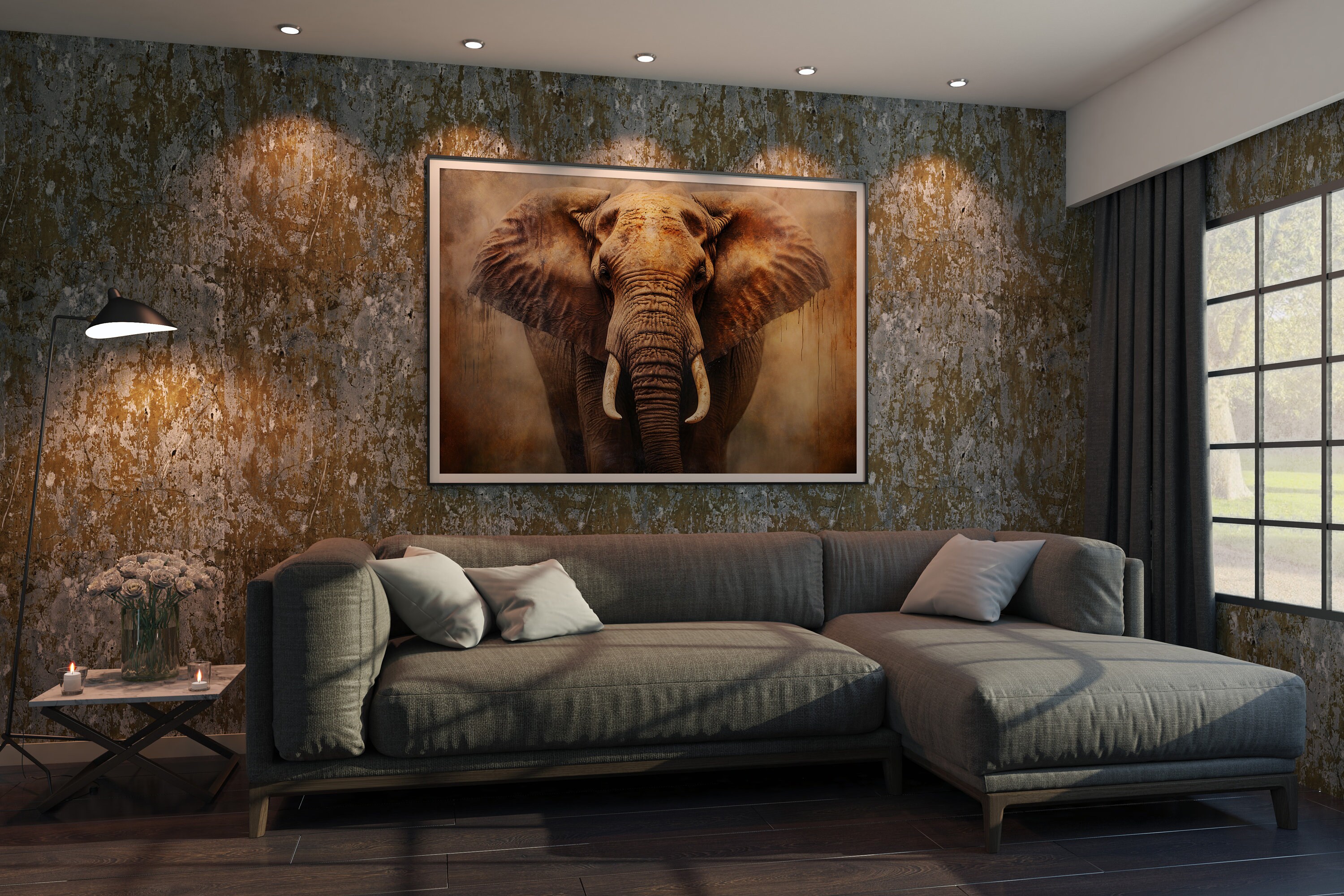 Printable Elephant Wall Art Elephant Digital Download - Etsy